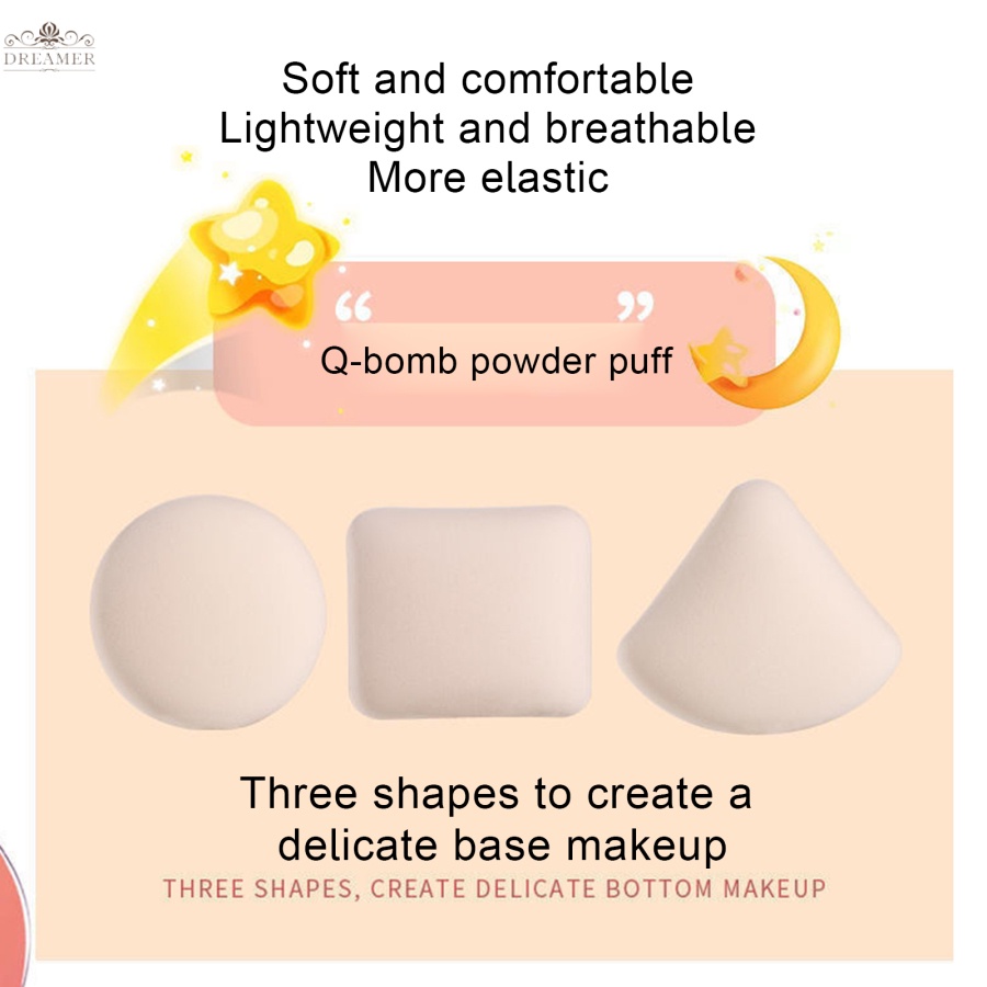 【DREAMER】 Cotton Candy Puff Set Super Soft Foundation Powder Makeup ...
