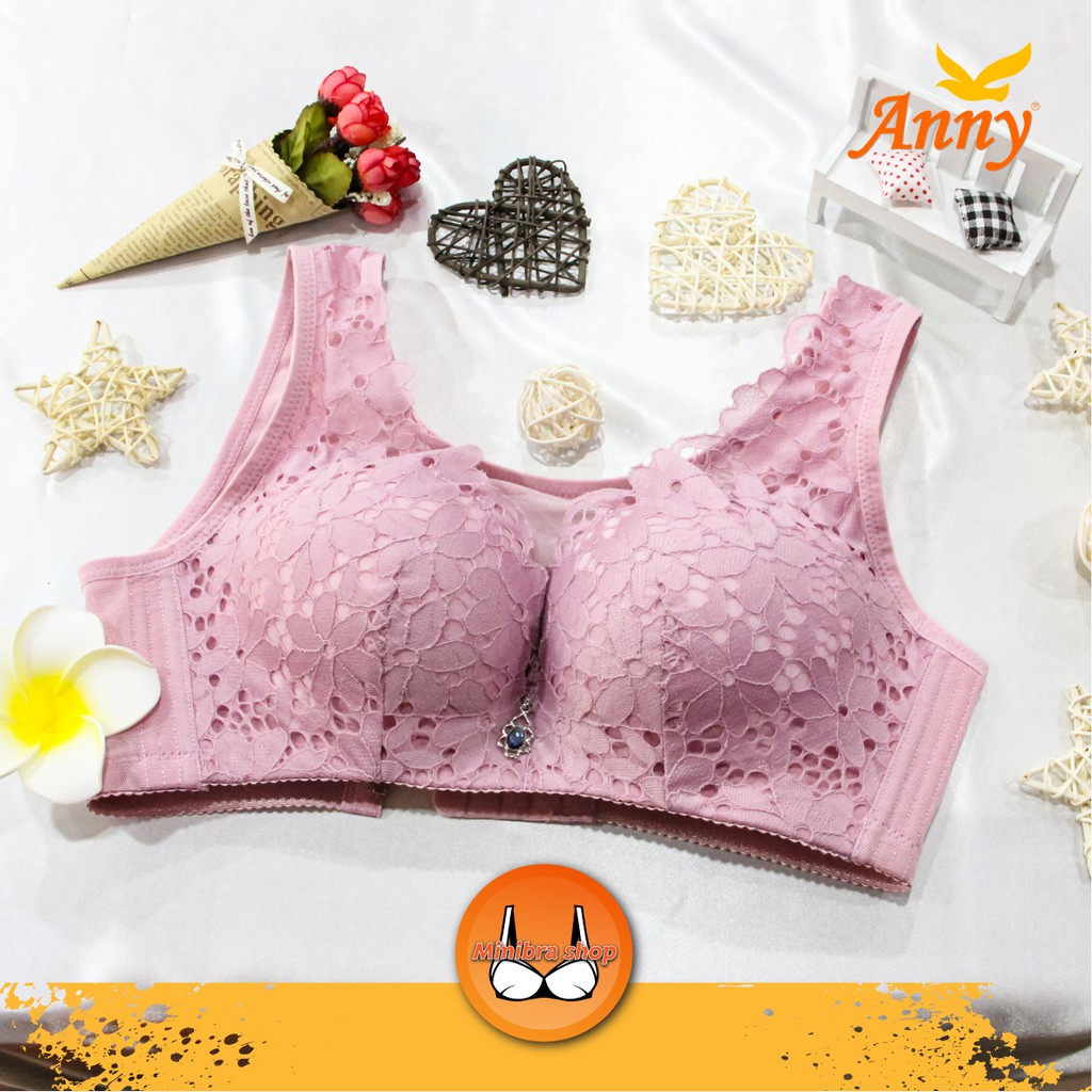 ชุดชั้นใน Anny รุ่น2038 คัพB เสื้อใน บราไร้โครง 4ตะขอ เต็มทรง แบบFull Support สายบ่าแบบผ้าตะข่าย ...