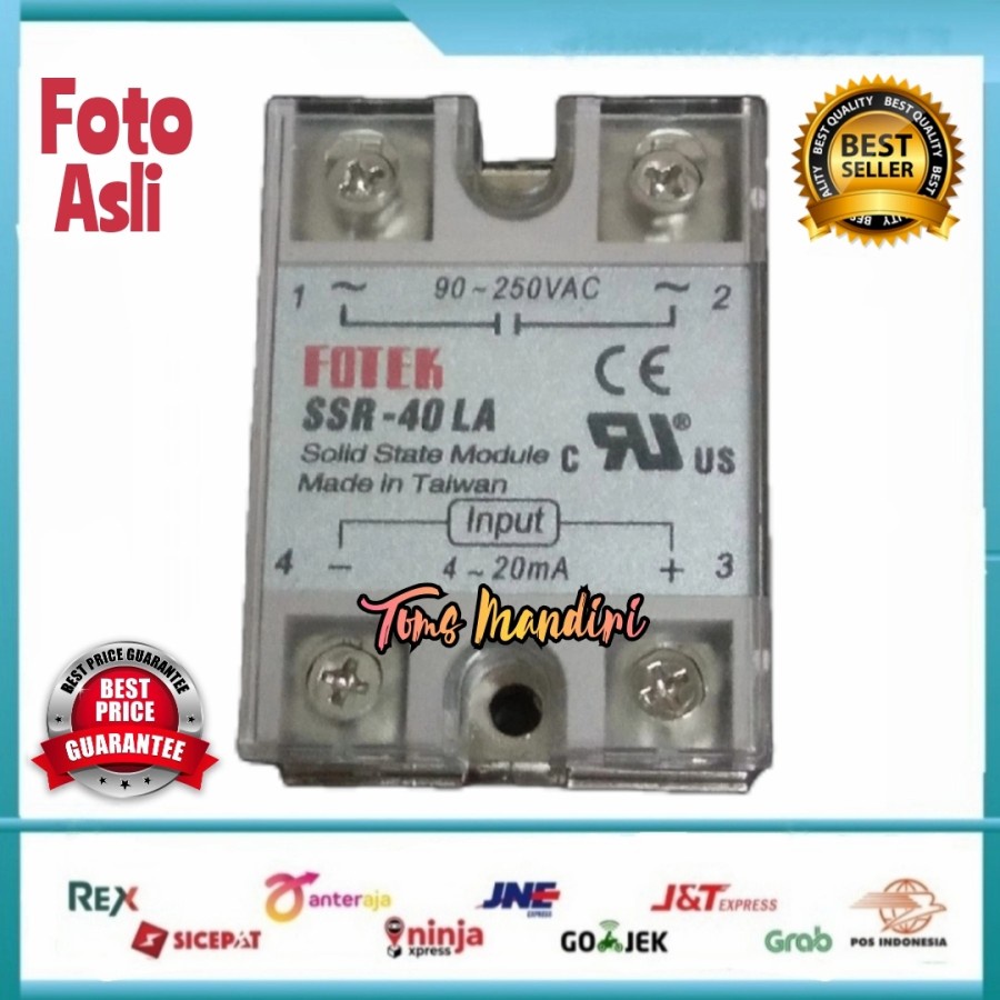 โซลิดสเตตรีเลย์ Fotek SSR-40LA | Shopee Thailand