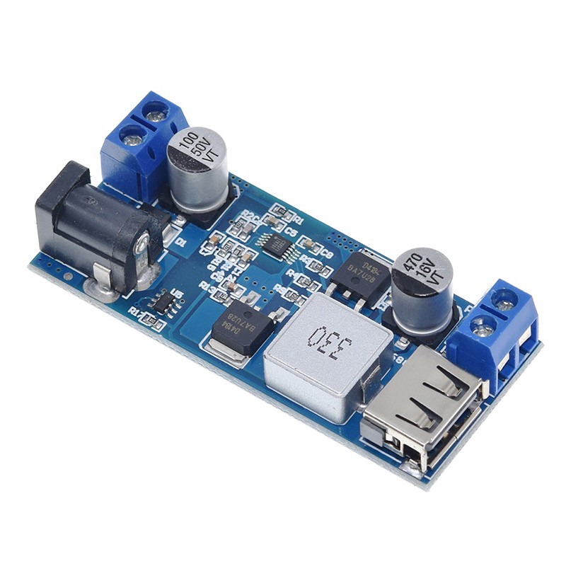 DC-DC 24V / 12V ถึง 5V 5A ขั้นตอนลงแหล่งจ่ายไฟ Buck Converter โมดูลการชาร์จแบบ USB Step-down ...