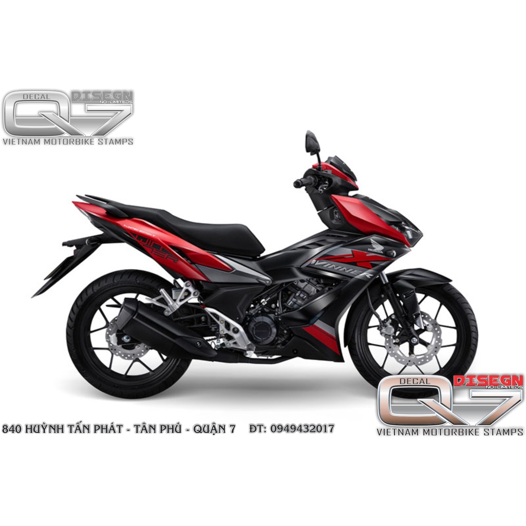 สติ๊กเกอร์ REMOVABLE Winner X RED BLACK | Shopee Thailand