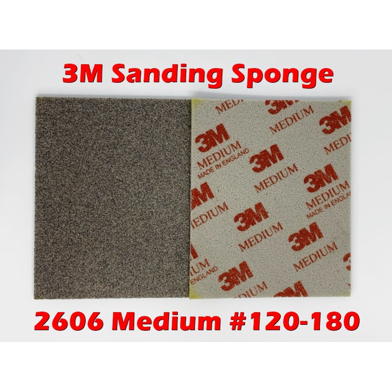 ( x1 ชิ้น) 3M Soft Sanding Sponge ฟองน้ำกระดาษทราย 2600 2601 2602 2604 ...