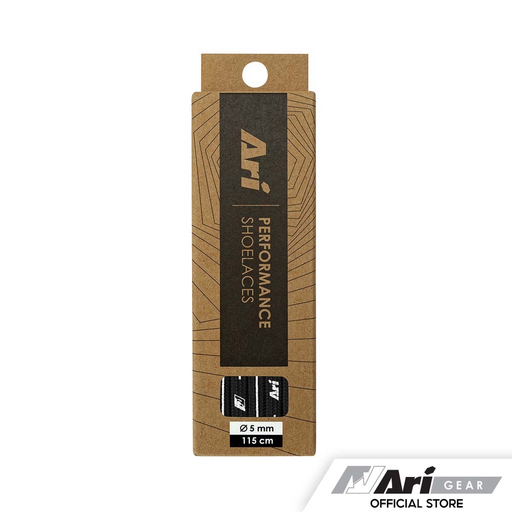 ARI COLORFUL SHOELACES - 5MM/115CM - BLACK/WHITE เชือกรองเท้า อาริ ...