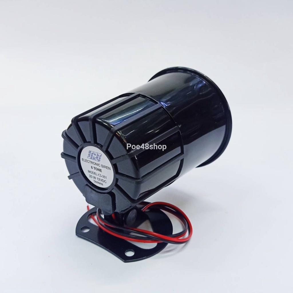 ไซเรน 6 เสียง สัญญาณไซเรน ฮอร์น ไซเรน ใช้ไฟ 12VDC ELECTRONIC SIREN ...