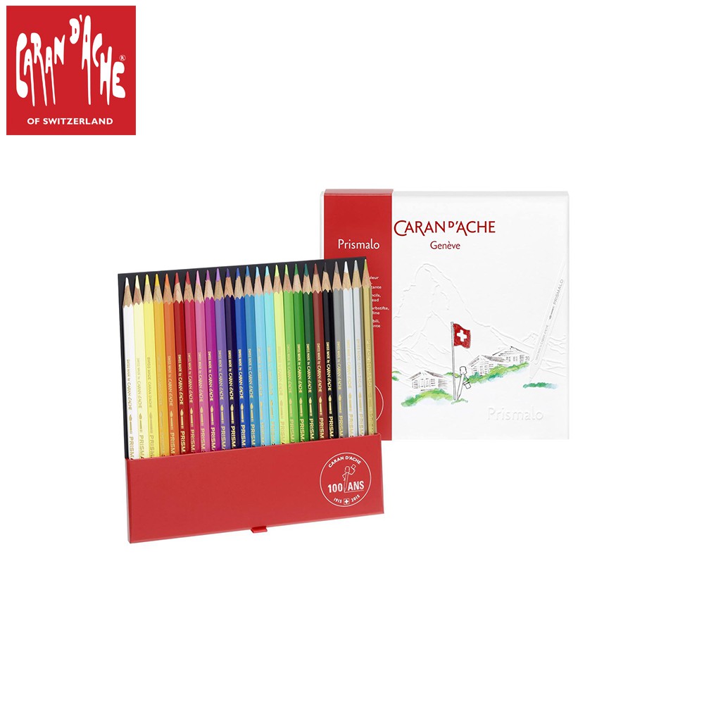 Caran d’arche(คารันดาช) ชุดสีไม้ PRISMALO 25 แท่ง 100 ปี #CA0999.325 ...