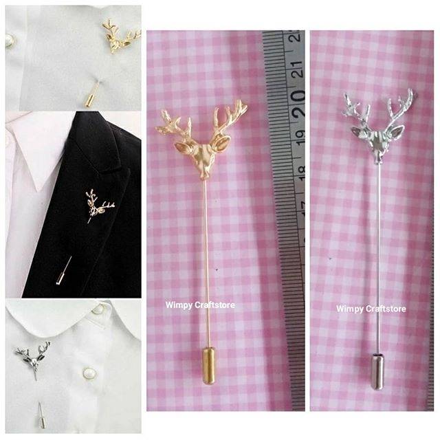 Bross Pin Deer Bountaire ดอกไม้หน้าอก Pin bross ชุดงานแต่งงานเข็มกลัด ...