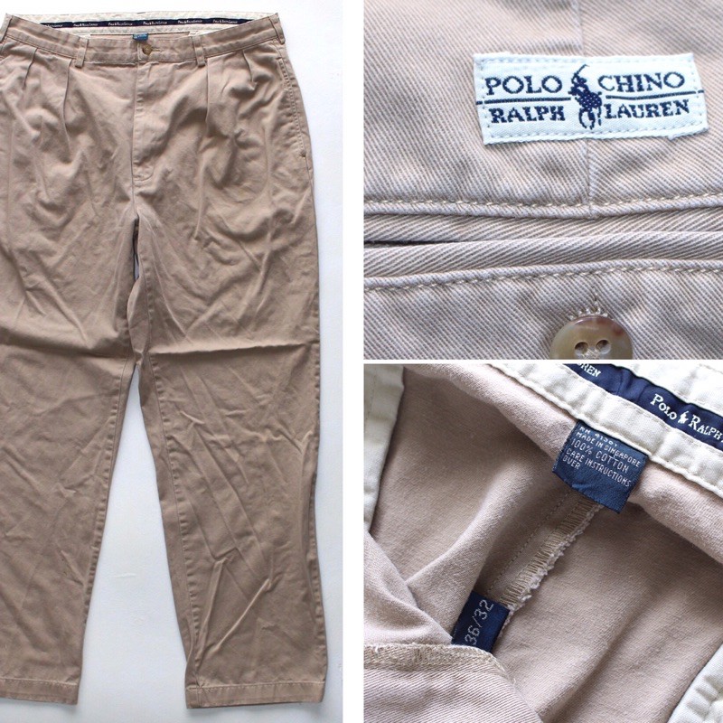 กางเกง Polo Ralph Lauren classic chino pants มือสอง | Shopee Thailand