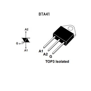 Triac BTA41-600B BTA41-800B 800 V and 600 V, 40 A standard Triacs TOP3 Thyristors BTA41-600 ...