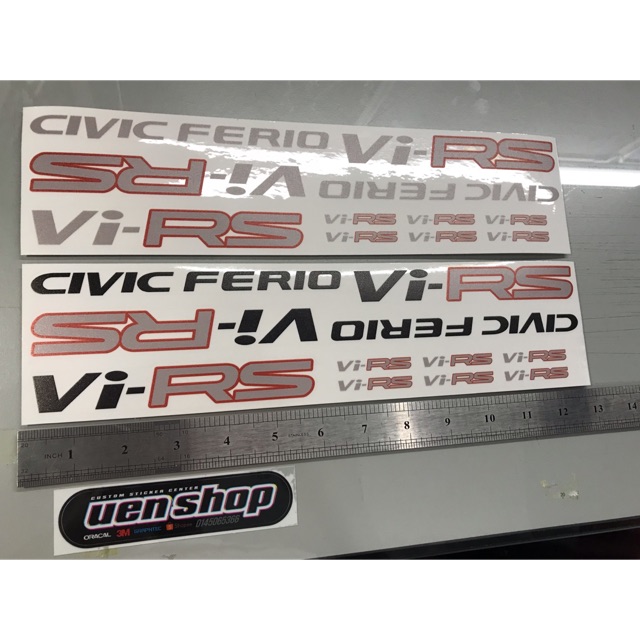 สติ๊กเกอร์ KERETA VI-RS CIVIC FERIO HONDA EK | Shopee Thailand