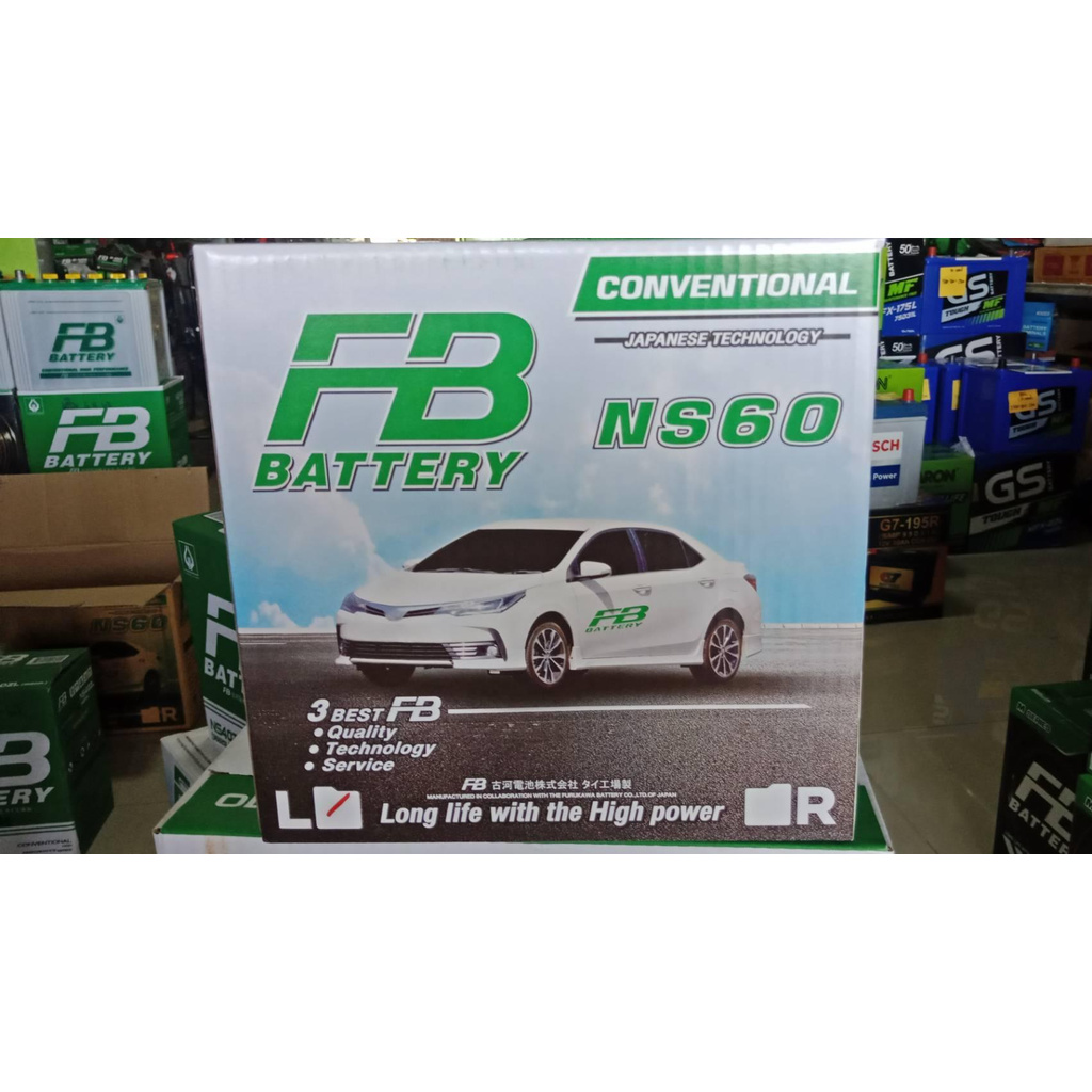 FB BATTERY รุ่น NS60L (46B24L)=45 แอมป์ ยังไม่เติมน้ำกรดมาจากโรงงาน NO ACID | Shopee Thailand