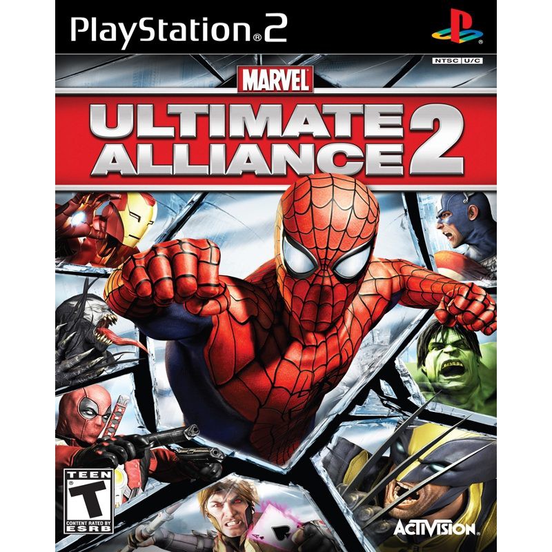 Marvel Ultimate Alliance2 PS2 แผ่นเกมps2 แผ่นไรท์ เกมเพทู marvel ...
