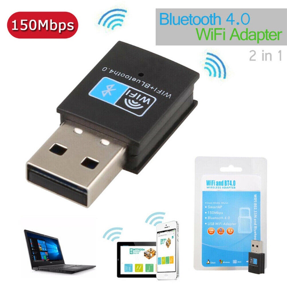 USB wifi Bluetooth Adapter V4.0 Wireless network Card wifi antenna ...