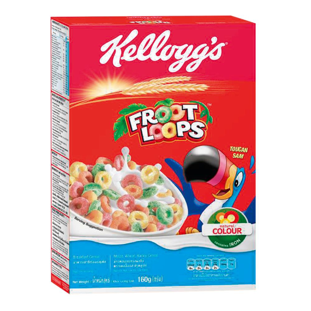 เคลล็อกส์ ซีเรียล ฟรุ๊ต ลูปส์ 160 กรัม Kellogg's Fruit Loops 160 gm. | Shopee Thailand