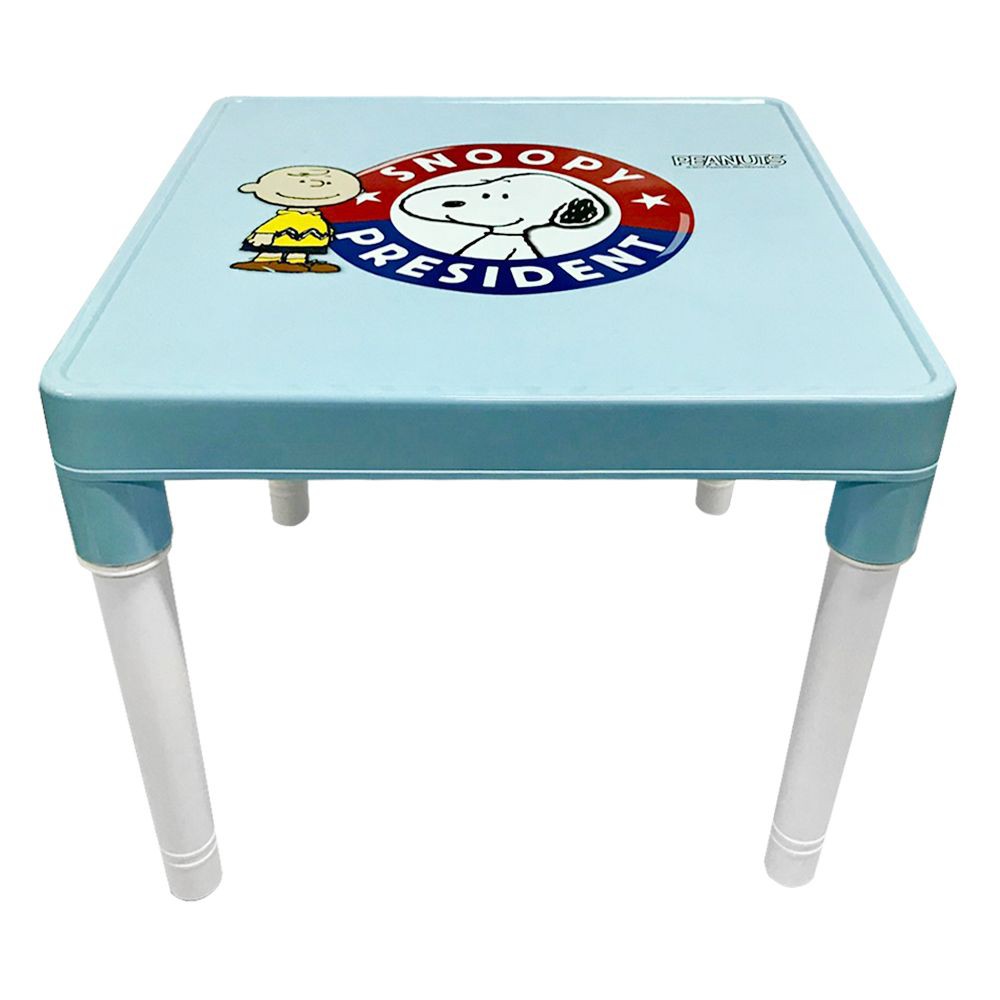 PLASTIC TABLE SPRING SNOOPY CHARLIE CYAN โต๊ะพลาสติก SNOOPY CHARLIE สี ...