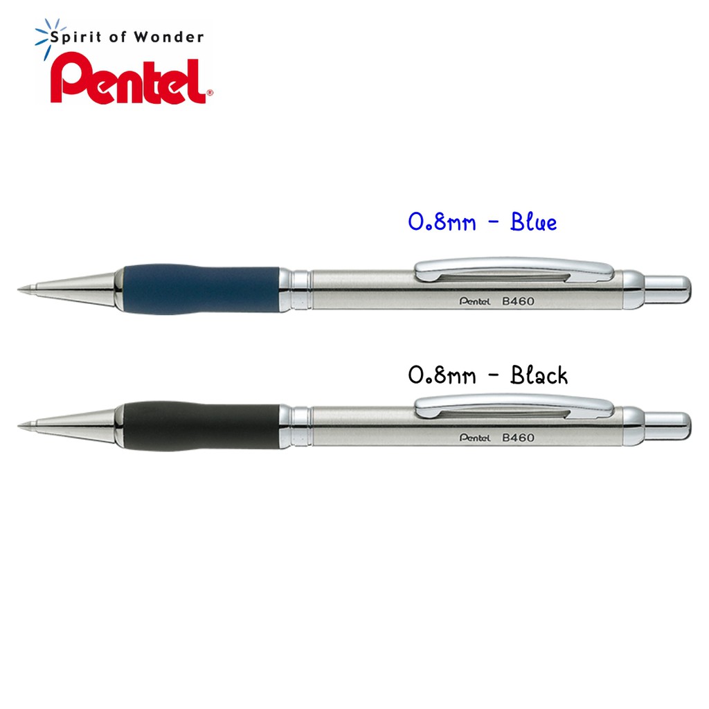 Pentel ปากกาลูกลื่น เพนเทล Sterling ด้ามโลหะสีเงิน 0.8 mm B460 | Shopee ...
