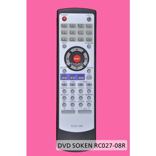 รีโมท DVD SOKEN RC027-08R #687 | Shopee Thailand