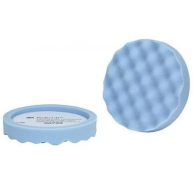 ฟองน้ำขัดสี เคลือบเงา 3M สีฟ้า #3 5733 | Shopee Thailand