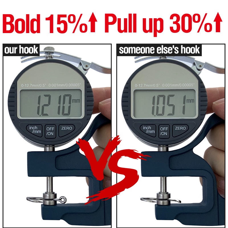 100 ชิ้น / กล่อง AKAKUMA เหล็กคาร์บอนสูง สเตนเลส หนาม ตะขอตกปลา หัวทน ...