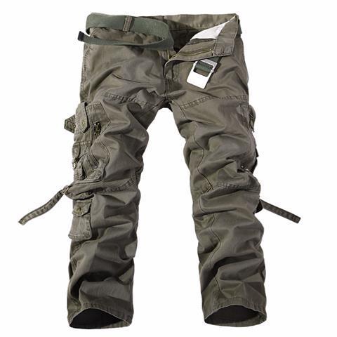 2020จุดที่สองผมผู้ชายหลวมหลายกระเป๋าล้างหลวมขายดีMen s cargo pants ...