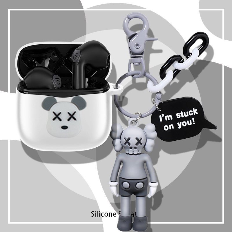 For SoundPeats Air3 Case Tide Kaws Keychain Pendant Cute Piggy ...