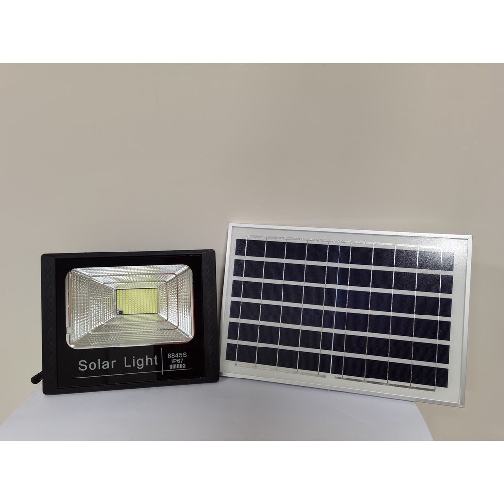 OMUDA_SHOP ไฟโซล่าร์เซลล์ สปอตไลท์ LED แสงสีขาว รุ่น jd-10 25 40 60 100 200 วัตต์ | Shopee Thailand