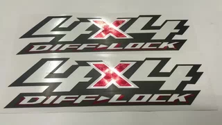 Sticker 4x4 DIFF-LOCK สติ๊กเกอร์งานสกรีน สำหรับติดข้างท้ายรถกระบะ ISUZU ...