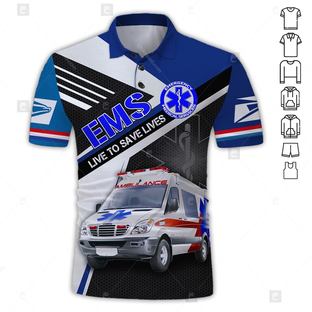 Ems เสื้อโปโล พิมพ์ลาย 3D BC479 3D | Shopee Thailand