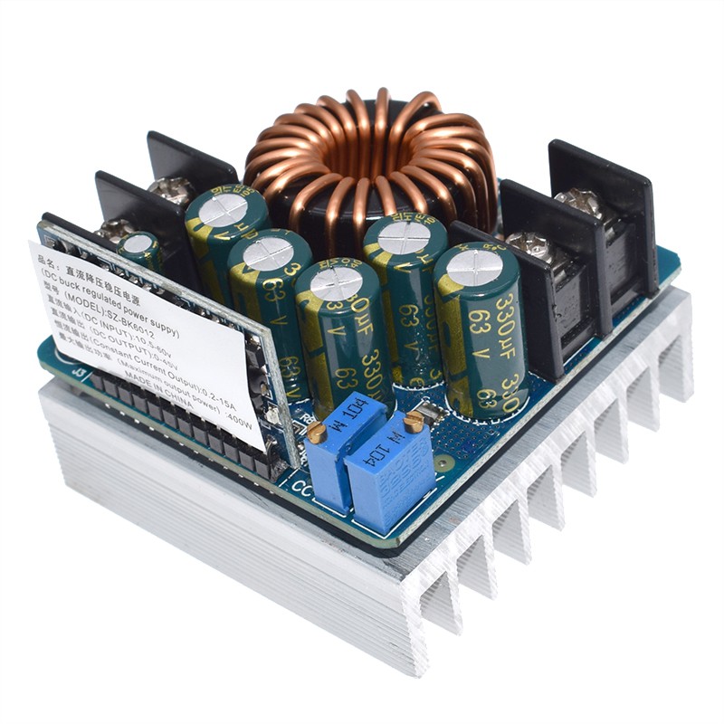 DC-DC 400W 15A 10.5-60V to 10-60V Voltage high power step-down constant ...