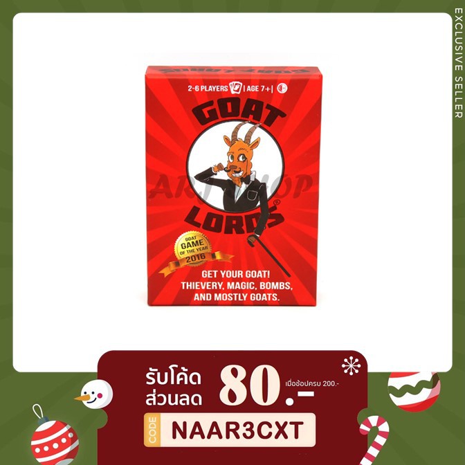 Goat Lords Board game - บอร์ดเกม Family Card Game English Exploding ...