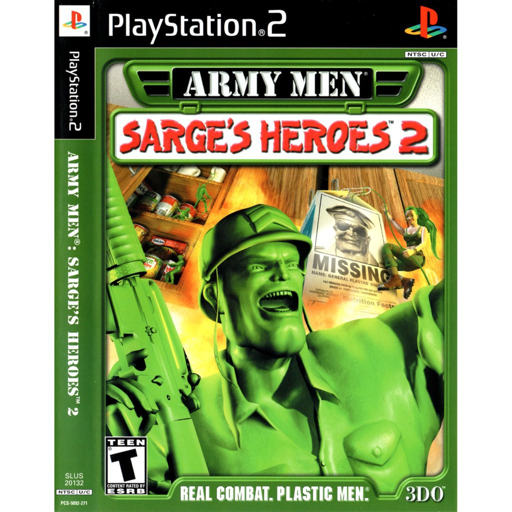 จอยเกมส์ ps2 แผ่นเกมส์ ps2 แผ่นเกมส์ Army Men Sarge's Heroes 2 PS2 ...