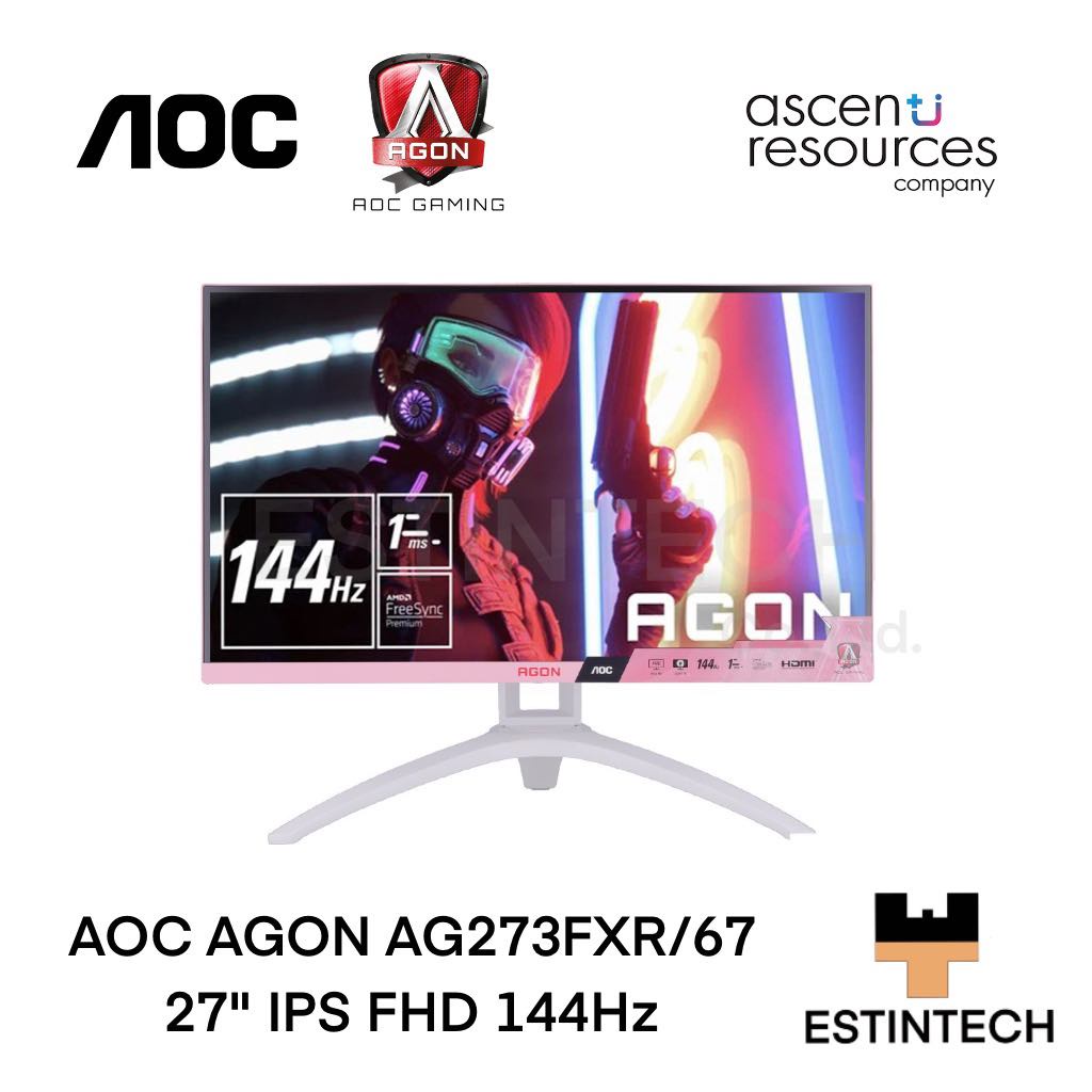 MONITOR (จอมอนิเตอร์) AOC AGON AG273FXR/67 27" IPS FHD 144Hz ของใหม่ ...
