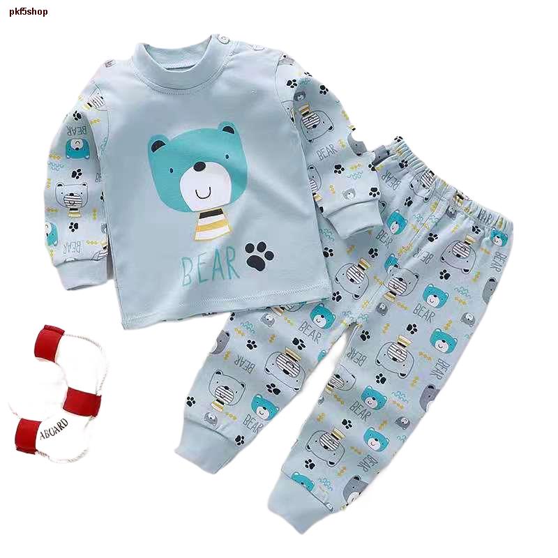 จุดประเทศไทยBabyonline(Y184)I1เซตชุดนอนขายาวแขนยาวเด็กลายการ์ตูน ...