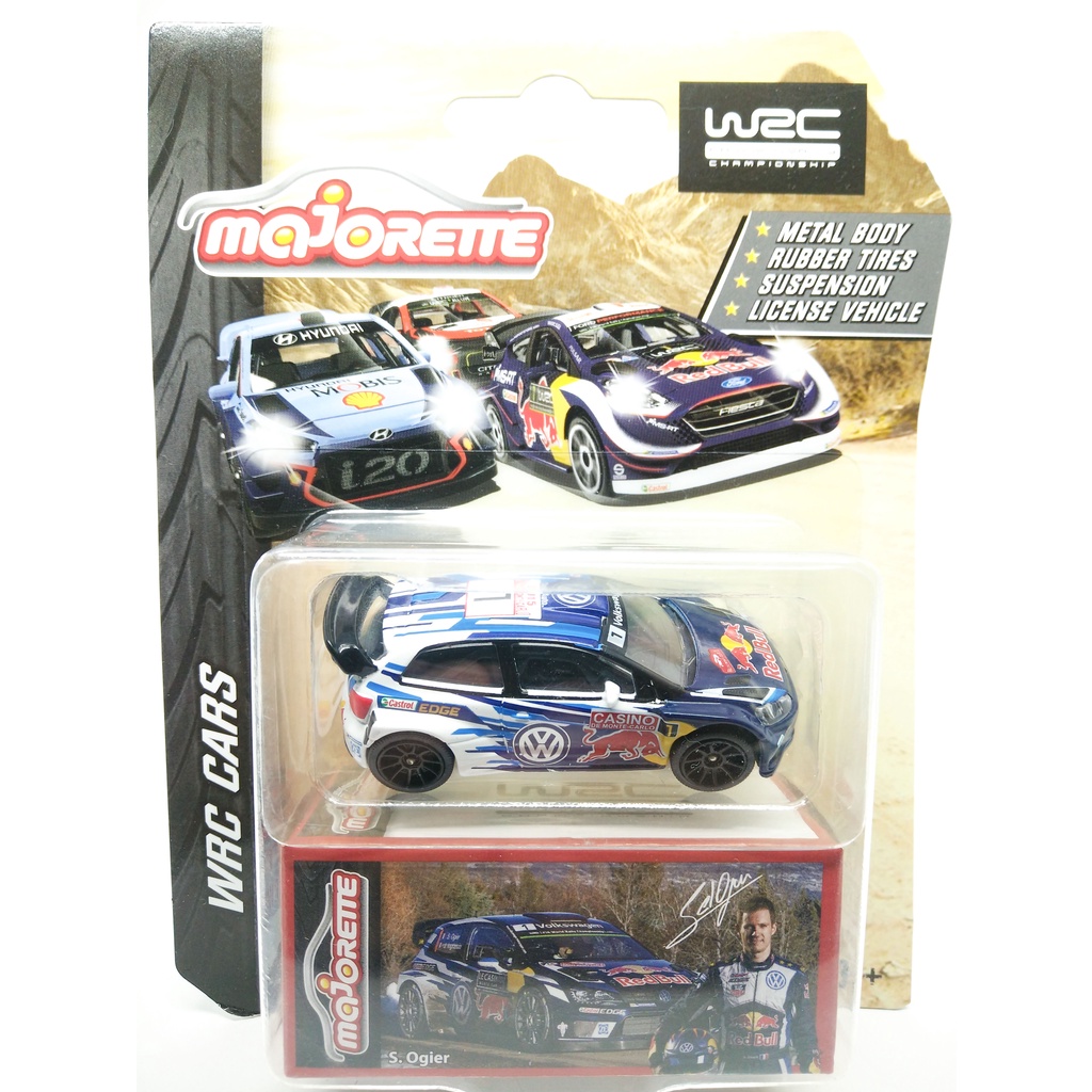 Majorette Volkswagen Polo R WRC - Red Bull - WRC Car Series - White ...