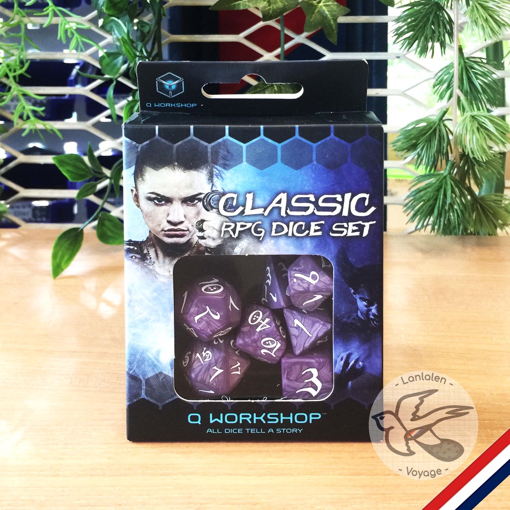 ลูกเต๋า Q Workshop Classic / Classic Runic 7 RPG Dice Set ลูกเต๋าพรีเมี่ยม [Accessories for ...