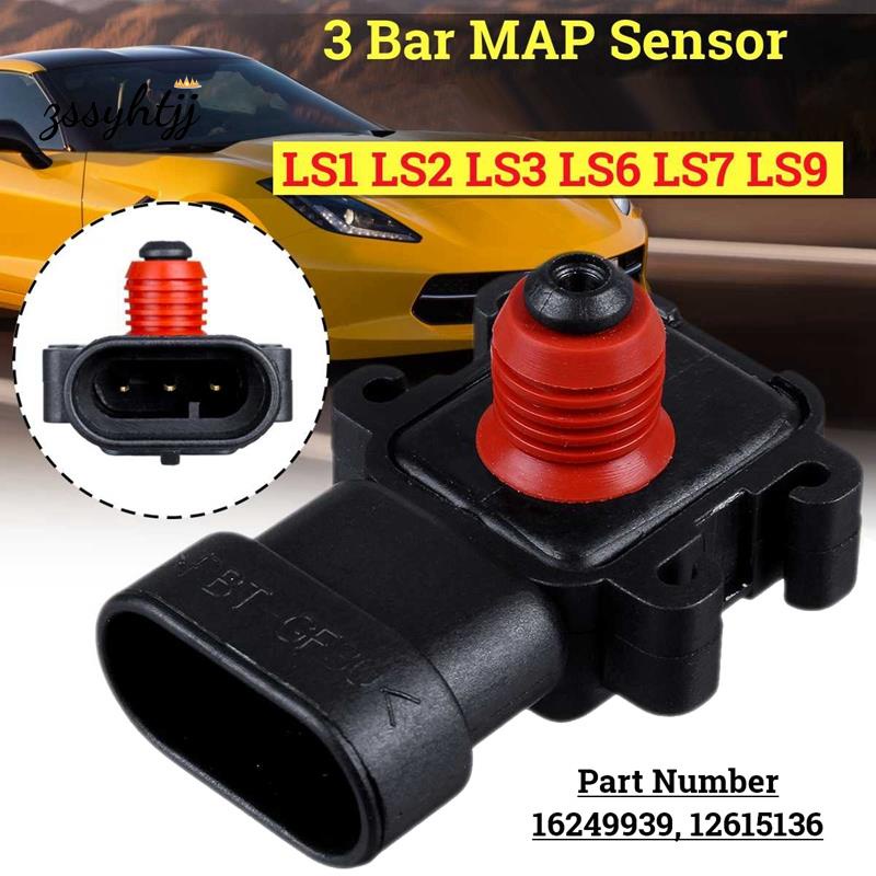 3 Bar Air Intake Pressure MAP Sensor for Chevrolet Sierado Suburban Cadillac/GMC LS1 LS3 LS6 LS7 ...