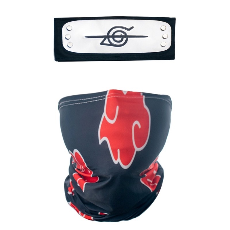 ที่คาดผมคอสเพลย์ อนิเมะนารูโตะ Akatsuki Itachi Red Cloud Mask Ninja Kakashi พร็อพปาร์ตี้ ...