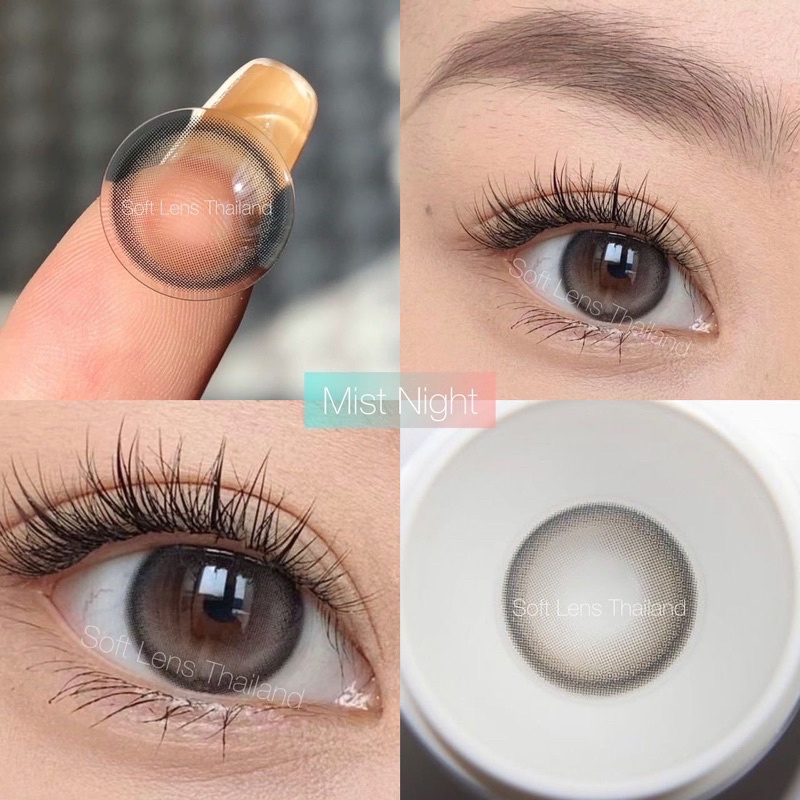 Miltia สี (Mist night, Mist roze) Softlens คอนแทคเลนส์รายปี ‼️ วัสดุ ...