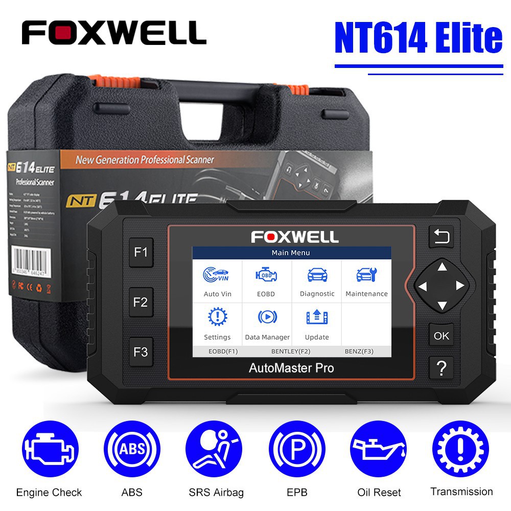 Professional Foxwell NT614 Elite Obd2 Scanner Car Scanner | Shopee Thailand