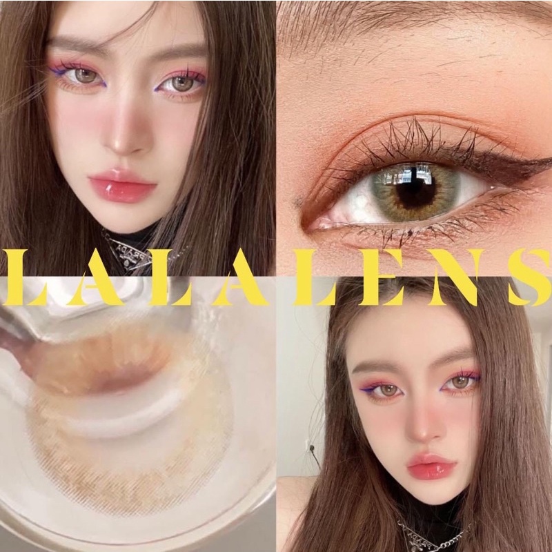 **ส่งของทุกวัน** คอนแทคเลนส์มินิเท่าตาสีน้ำตาลอ่อนๆไล่สี mini fio brown ...