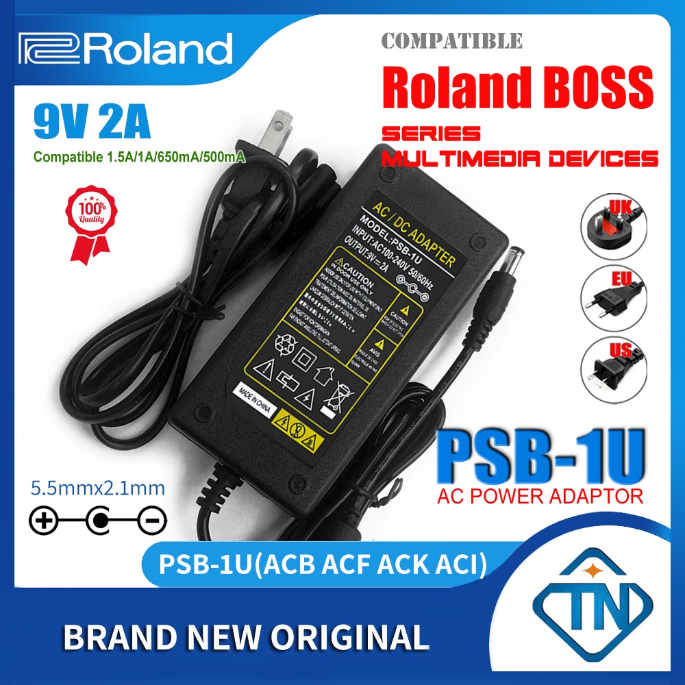 9V 2A อะแดปเตอร์ AC DC PSB-1U สําหรับ Roland PSB-1 PSB-120 ACB ACF ACK ACI Series Adaptor แหล่ง ...
