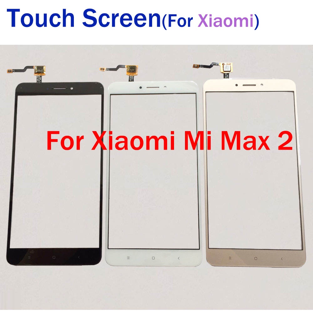 หน้าจอสัมผัสสําหรับ Xiaomi Mi Max 2 3 Max2 Max3 หน้าจอสัมผัส Glass Digitizer แผงกระจกด้านหน้า ...