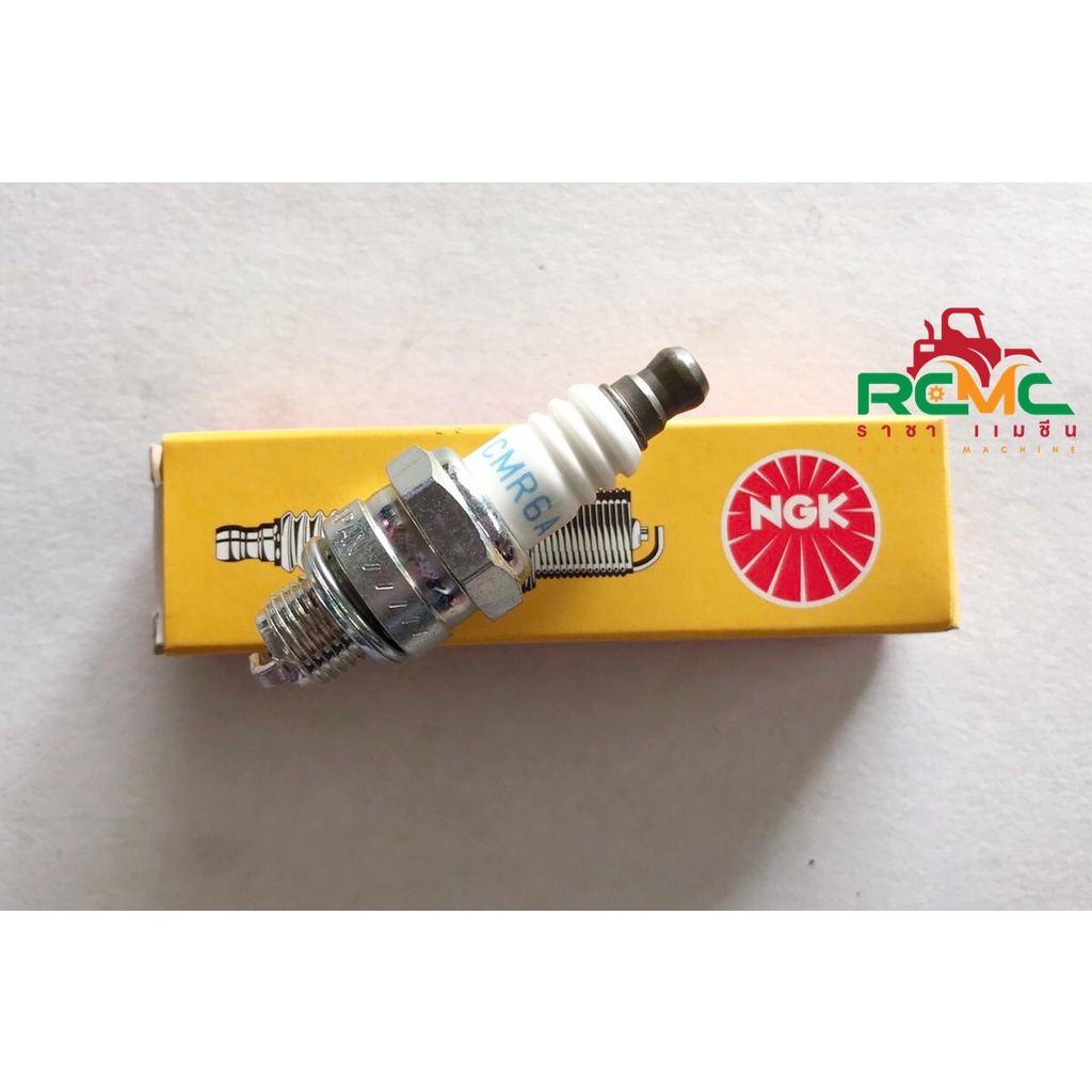 หัวเทียน NGK (CMR6A) เกลียวสั้น หัวเทียนเครื่องตัดหญ้า 4 จังหวะ ทุกรุ่น ...
