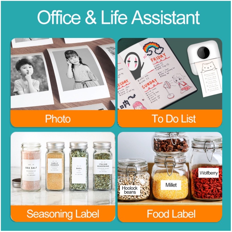 Pinprint เครื่องปริ้นพกพา Mini Printer เครื่องปริ้นรูป พิมพ์สติกเกอร์ รูปภาพ ปริ้นชัด ไม่ต้องใช้ ...