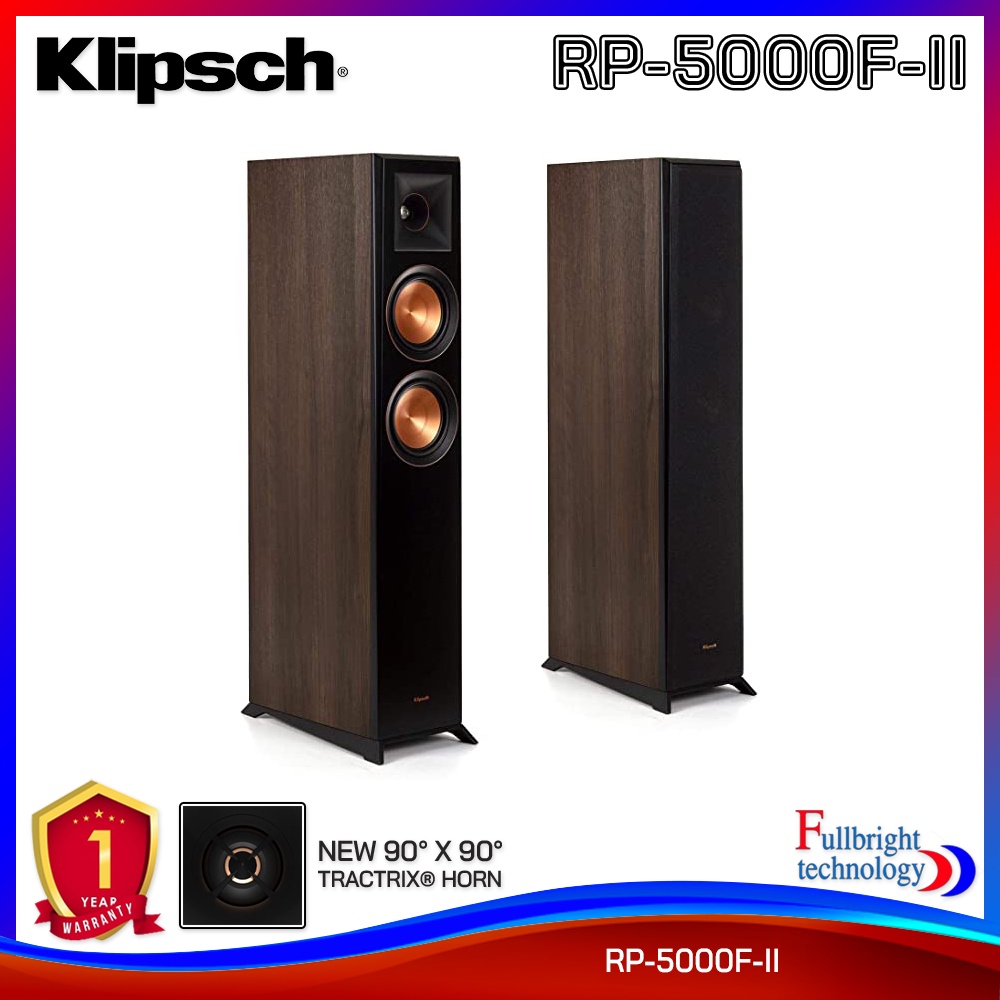 Klipsch RP-5000F-II Floorstanding Speaker กำลังขับสูงสุด 400 วัตต์ รับ ...