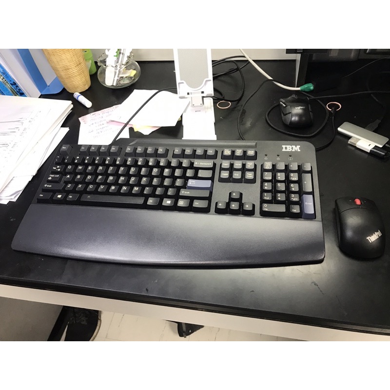 IBM Black Keyboard 104 keys US English-มือสองสภาพดี(ไม่รวมเม้าส์ ...