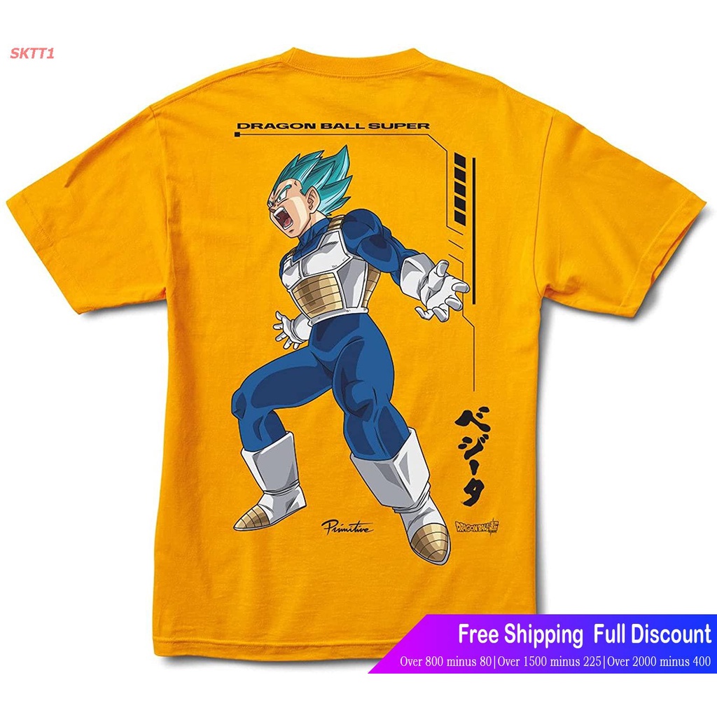 เสื้อยืดผ้าฝ้ายSKTT1 เสื้อยืดยอดนิยม Primitive X Dragon Ball Super Men ...