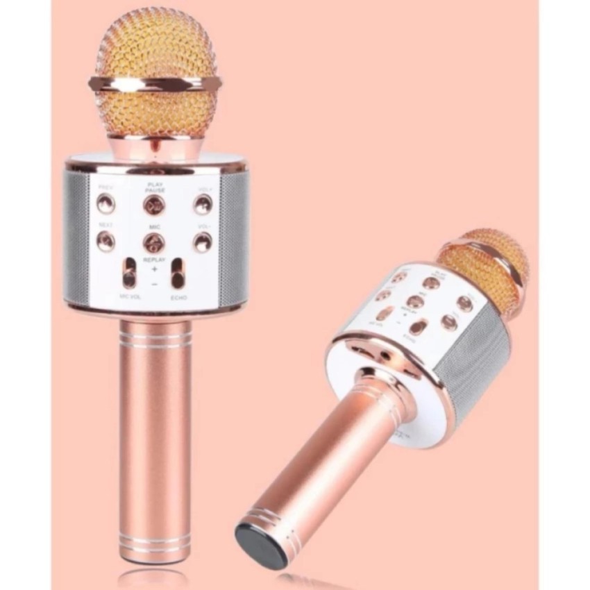 Wster Wireless Microphone HIFI Speaker WS-858 เครื่องเล่นคาราโอเกะ บลูทูธ ไร้สาย ไมโครโฟน ...
