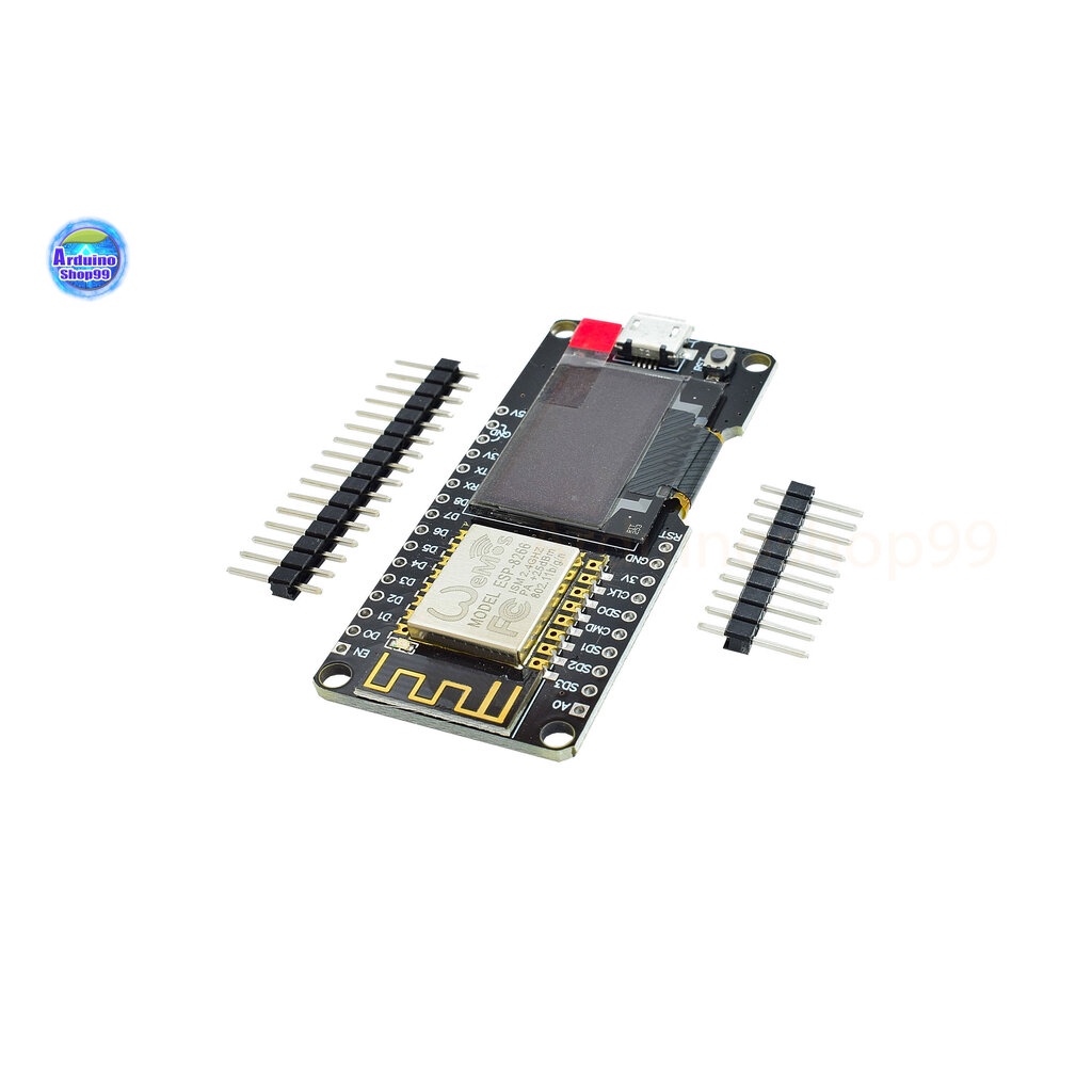 Wemos Nodemcu Wifi ESP8266 + 0.96 Inch OLED Board | Shopee Thailand