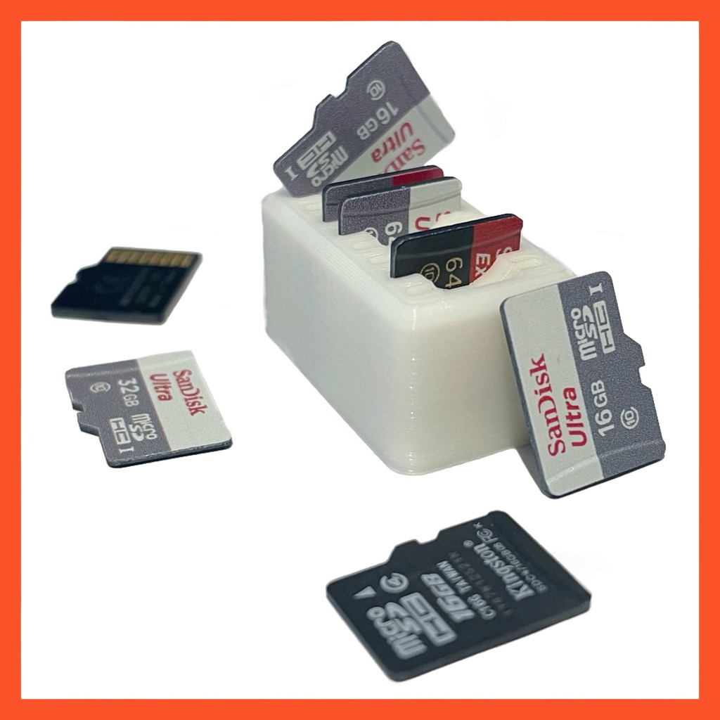 micro sd card holder storage box กล่องจัดระเบียบ micro sd card | Shopee ...