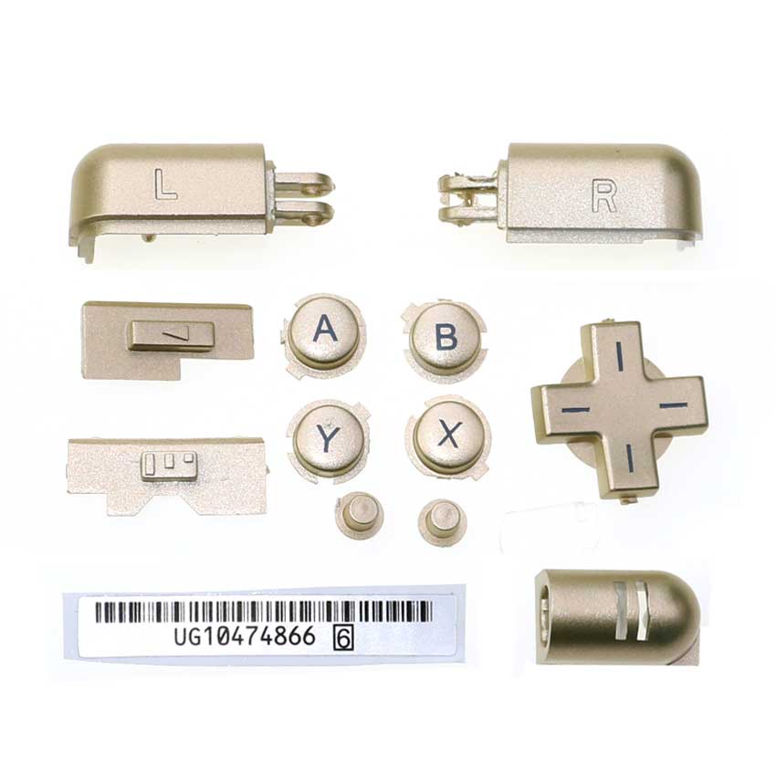 ชุดปุ่มกด ABXY Lr D Pad แบบเปลี่ยน สําหรับ Nintendo DS Lite NDSL ...